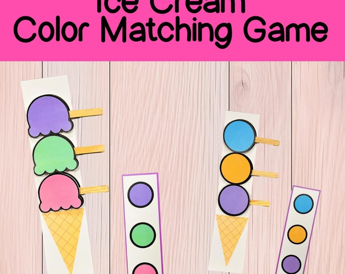 Ice Cream Color Wheel for Kids, Color Combinations Made Fun and Easy ...