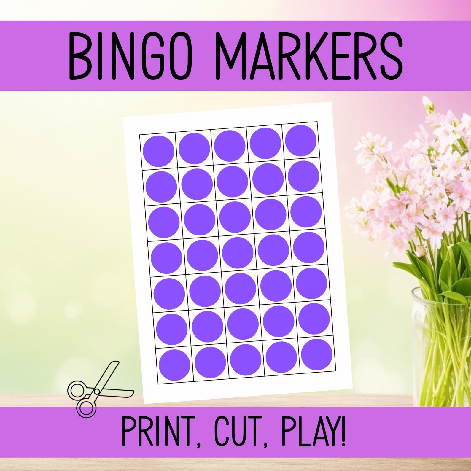 Spring Bingo, Springtime Bingo, 30 Spring Bingo Cards, Printable Games ...