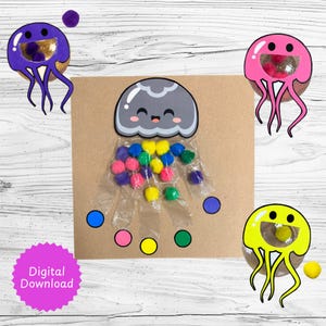 Jellyfish Color Sorting Game, Color Sorting Activity, Color Sorting ...
