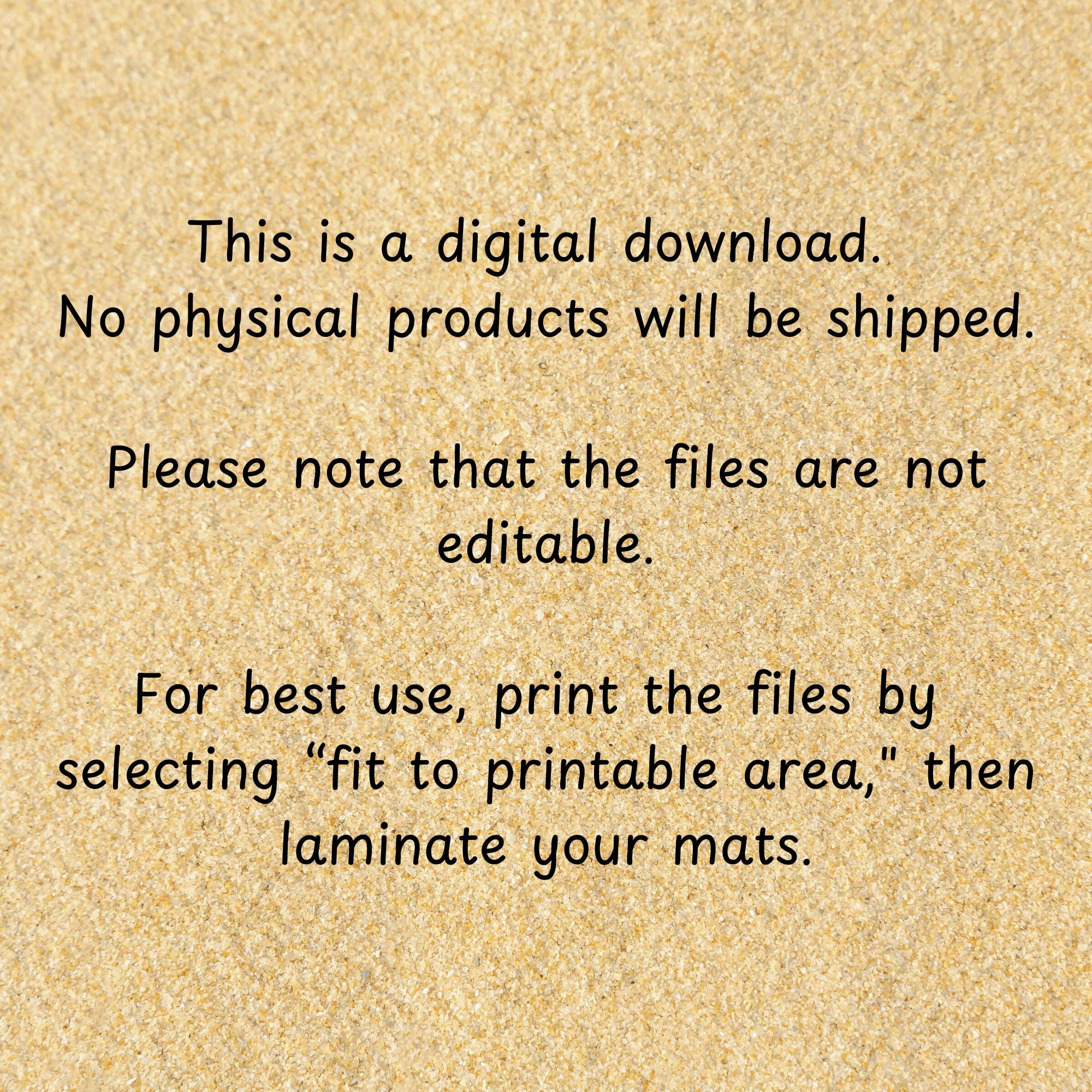 Summer Playdough Mats 7x5, Playdough Mats, Summer Printables, Beach ...