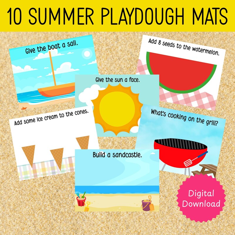 Playdough Mats - Etsy