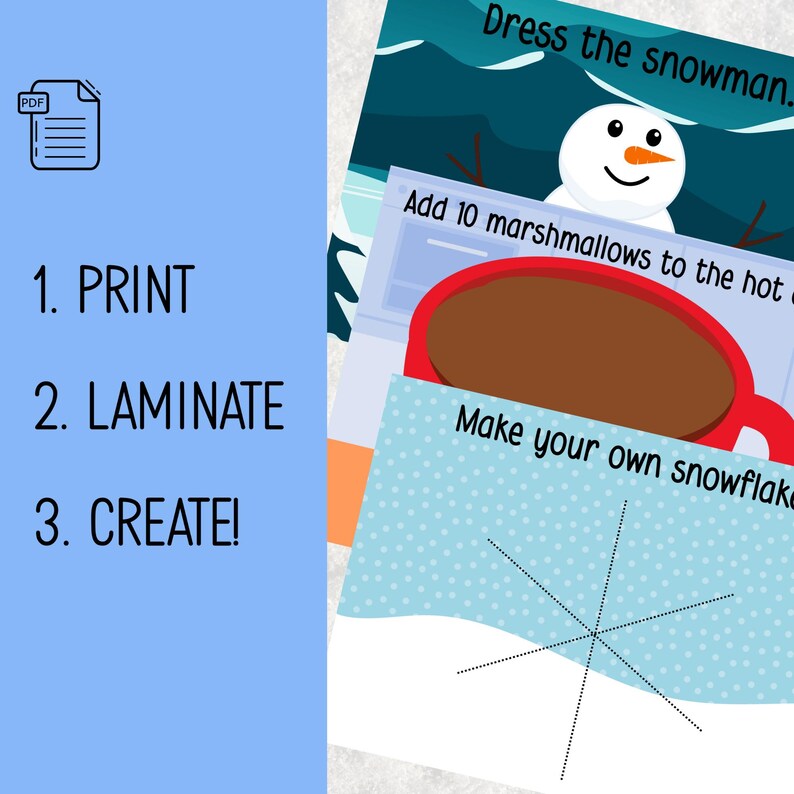 Winter Playdough Mats, Playdough Mats, Winter Printables, Snowman, Snow ...