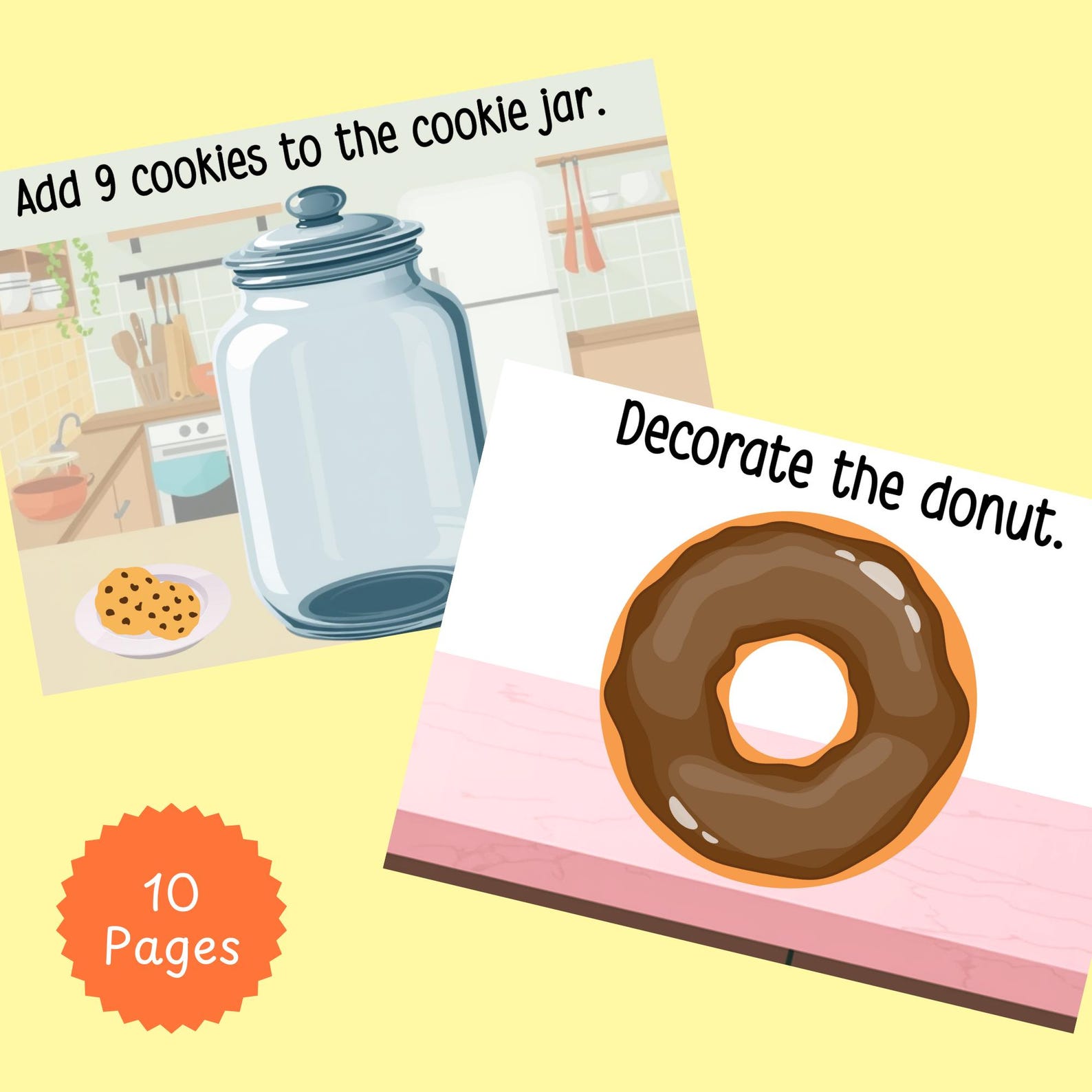 Food Playdough Mats, Playdough Mats, Food Activity Mats, Food ...