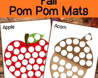 Earth Day Pom Pom Mats, Earth Day Printables, Pom Pom Mat Printable ...