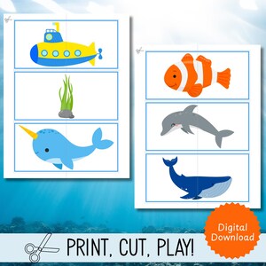 Under the Sea Matching Puzzle Game, Ocean Matching Game, Puzzle Games ...