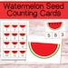 Watermelon Seed Counting Cards, Watermelon Counting, Watermelon Clip ...