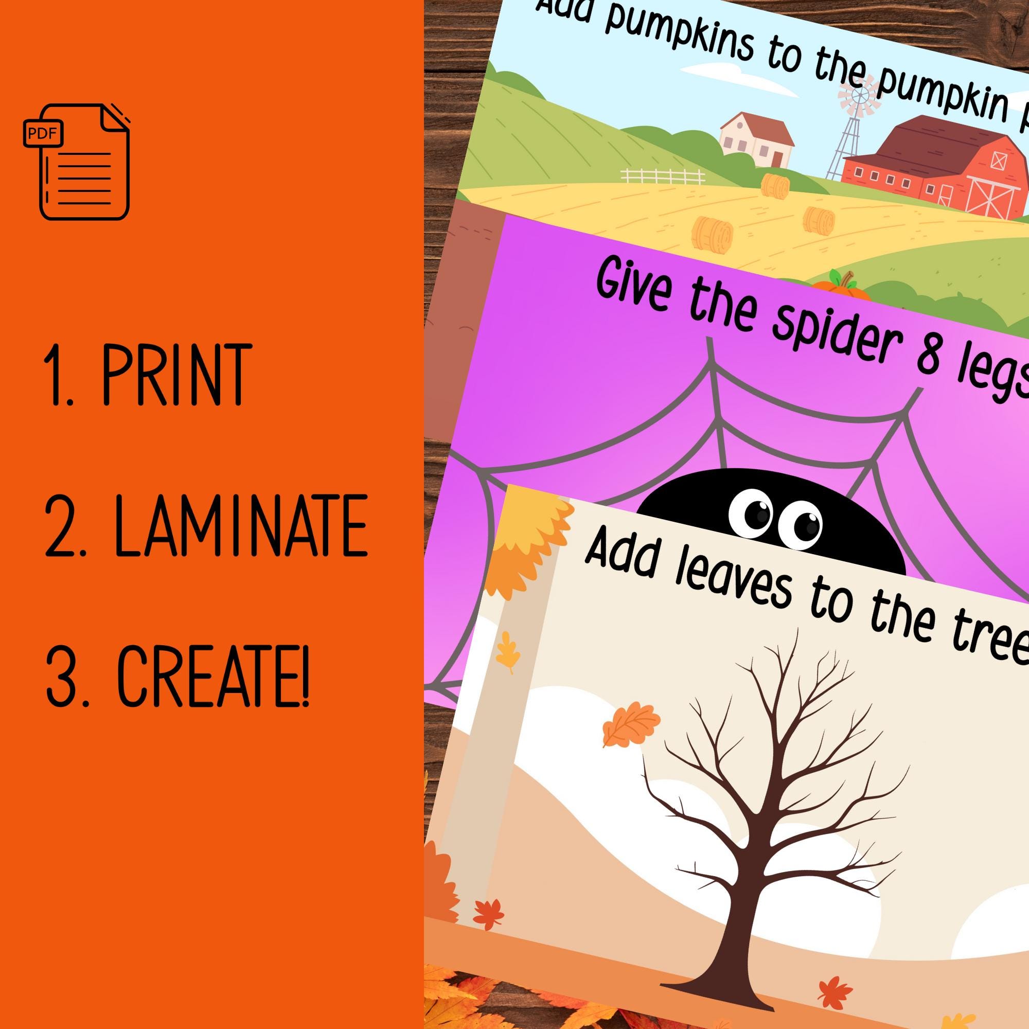 Fall Playdough Mats, Autumn Playdough Mats, Playdough Mats, Printables ...