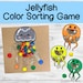 Jellyfish Color Sorting Game, Color Sorting Activity, Color Sorting ...