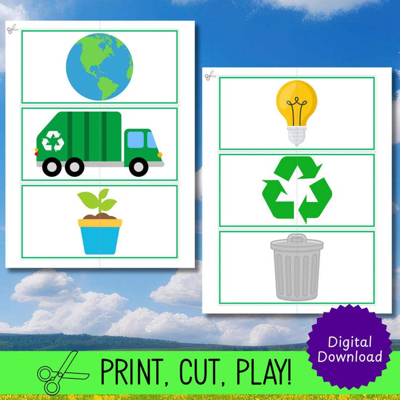 Earth Day Matching Puzzle Game, Earth Day Matching Game, Puzzle Games ...