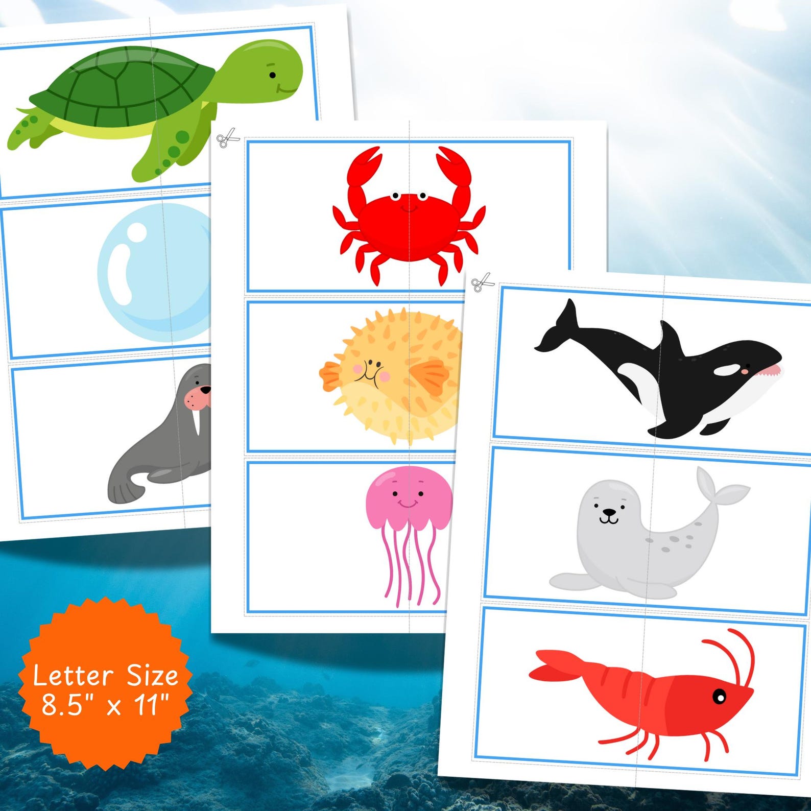 Under the Sea Matching Puzzle Game, Ocean Matching Game, Puzzle Games ...
