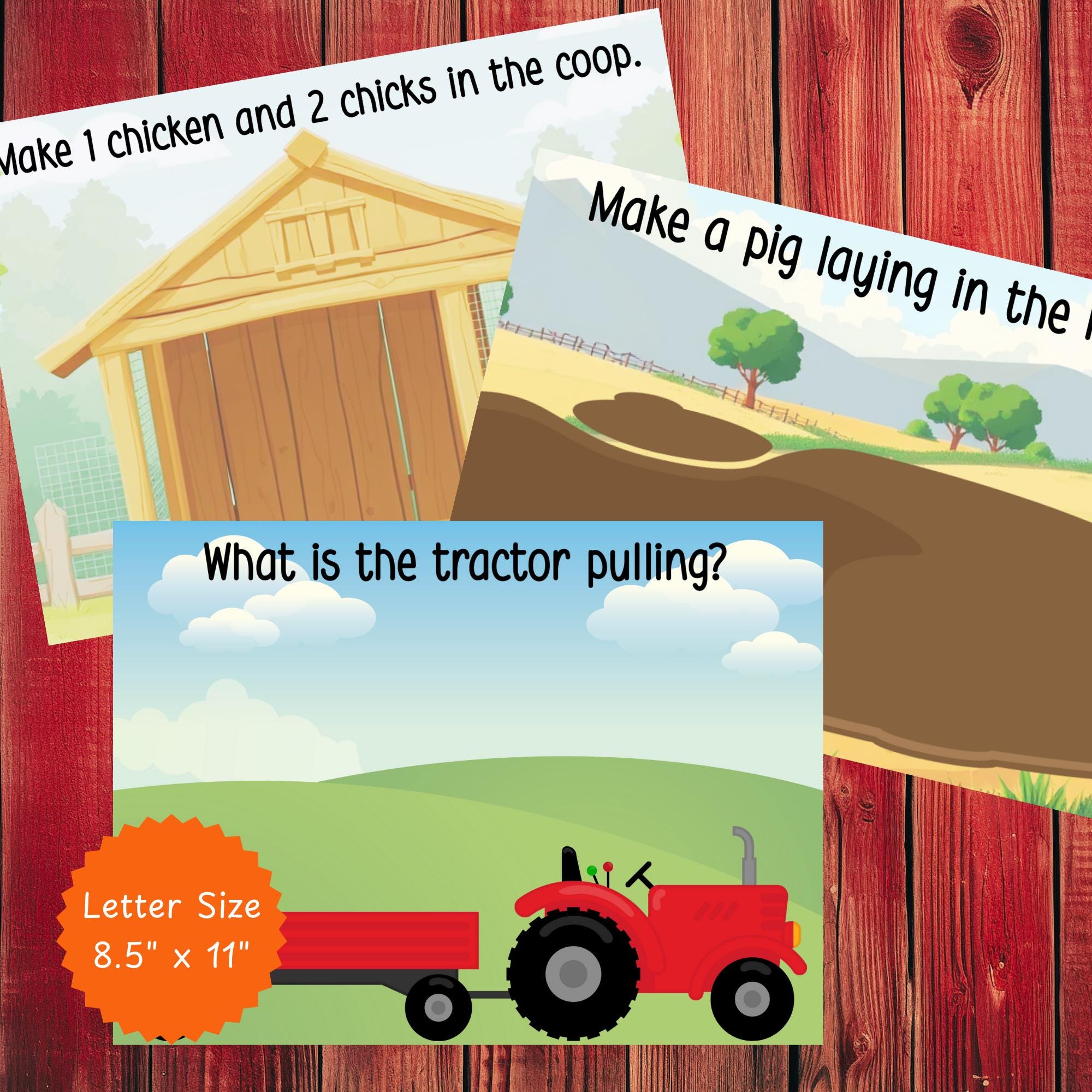 Farm Playdough Mats, Playdough Mats, Farm Activity Mats, Farm ...