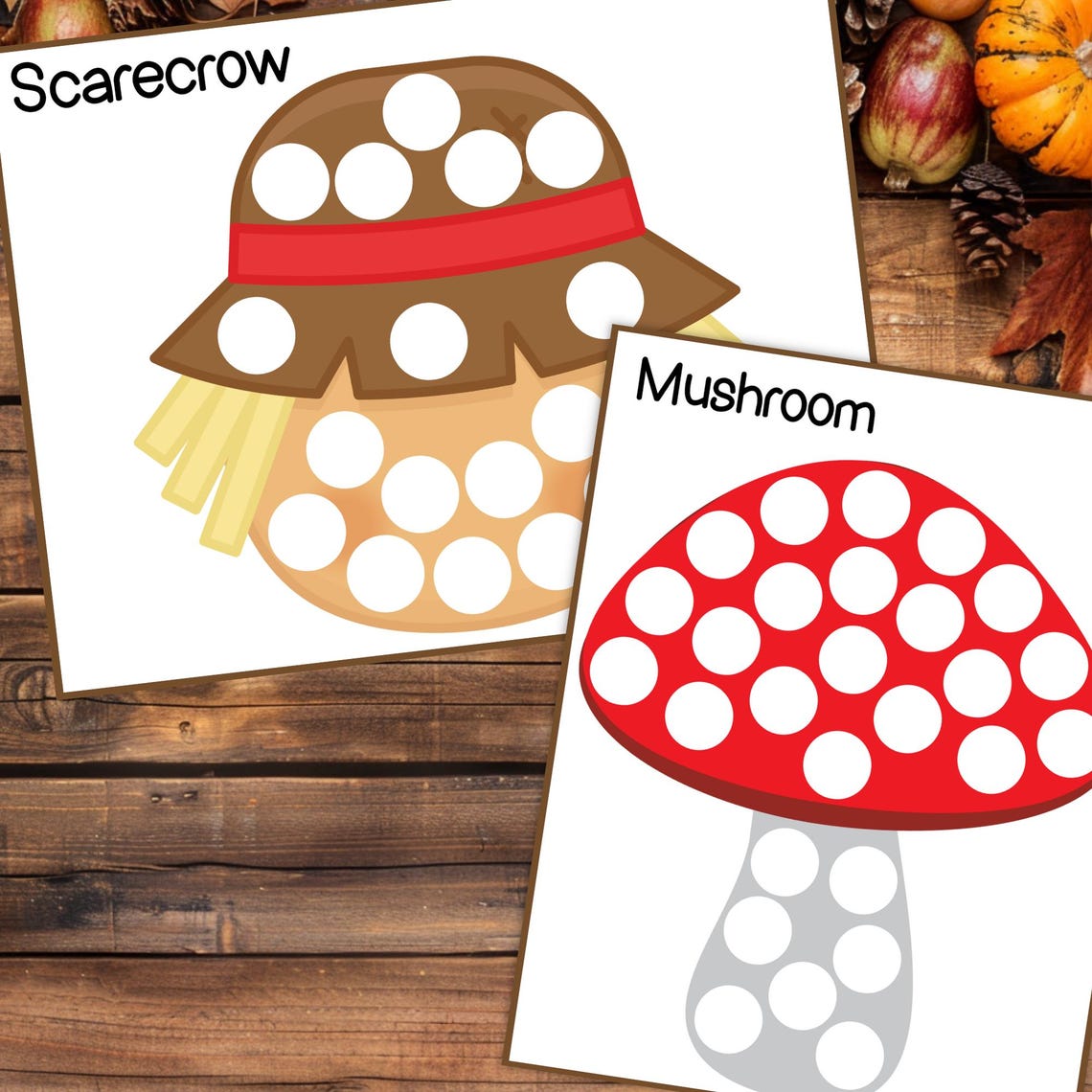 Fall Pom Pom Mats, Autumn Pom Pom Mats, Pom Pom Mat Printable, Fall ...