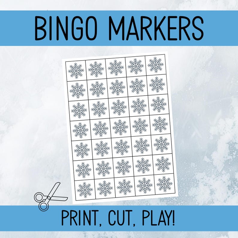 Snowman Bingo, Winter Bingo, 30 Winter Bingo Cards, Printable Games ...