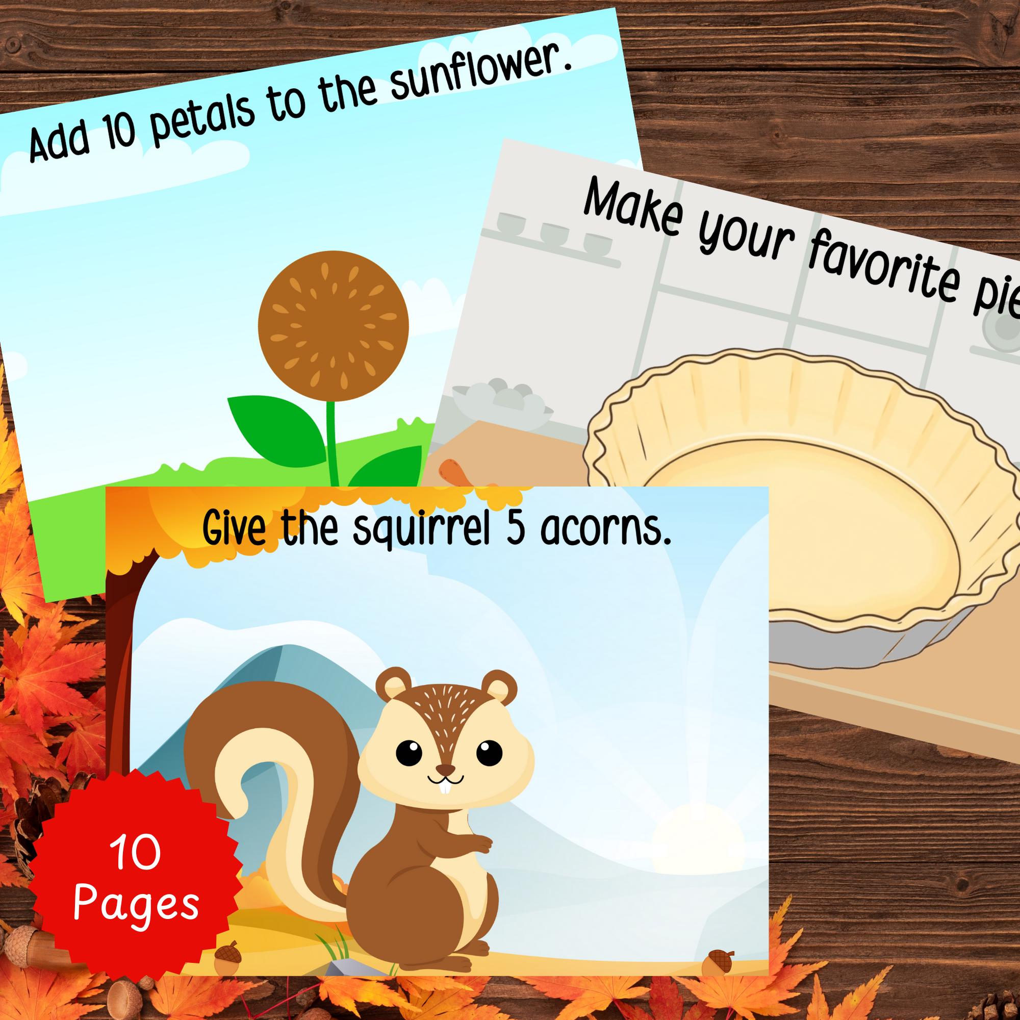 Fall Playdough Mats, Autumn Playdough Mats, Playdough Mats, Printables ...