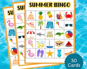 Spring Bingo, Springtime Bingo, 30 Spring Bingo Cards, Printable Games ...