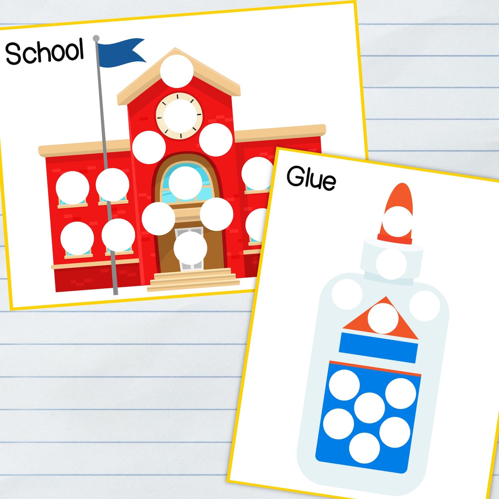 Back to School Pom Pom Mats, Pom Pom Mat Printable, Back to School ...