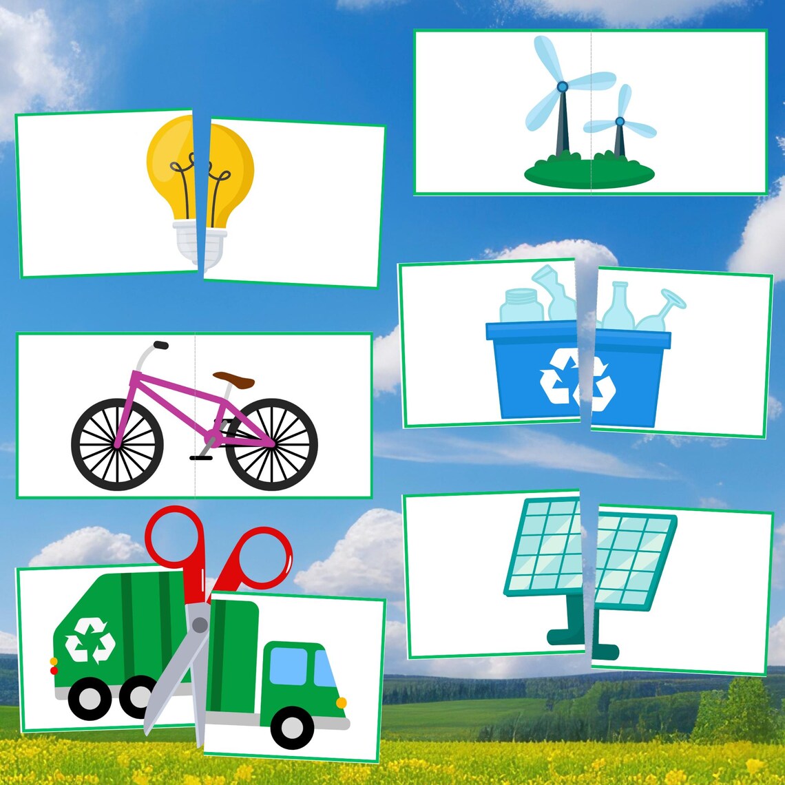 Earth Day Matching Puzzle Game, Earth Day Matching Game, Puzzle Games ...