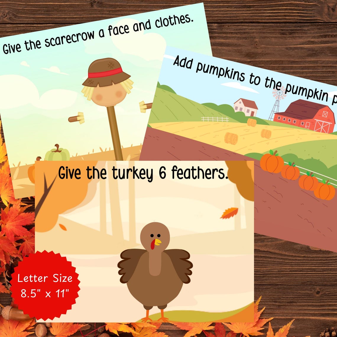 Fall Playdough Mats, Autumn Playdough Mats, Playdough Mats, Printables ...