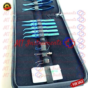 Ophthalmic Cataract Surgery Phaco Set Blue TITANIUM Nitrite 21 Pcs With ...