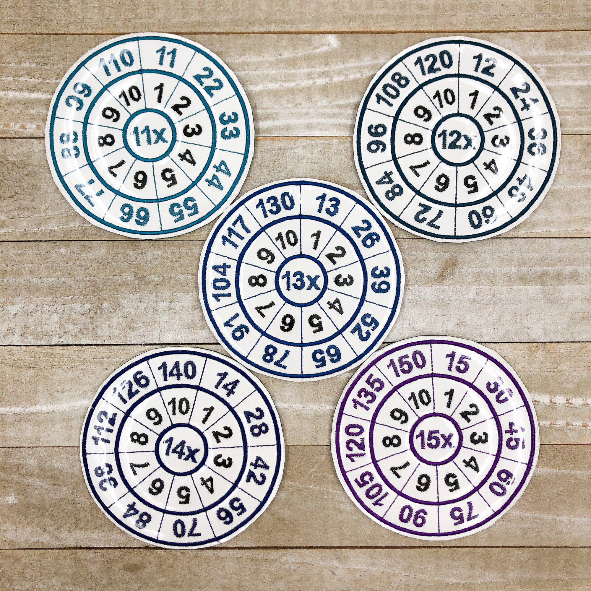 Machine Embroidery Designs, Math Wheels 11-20, Embroidery Designs ...