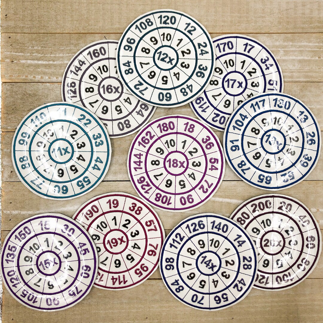 Machine Embroidery Designs, Math Wheels 11-20, Embroidery Designs ...