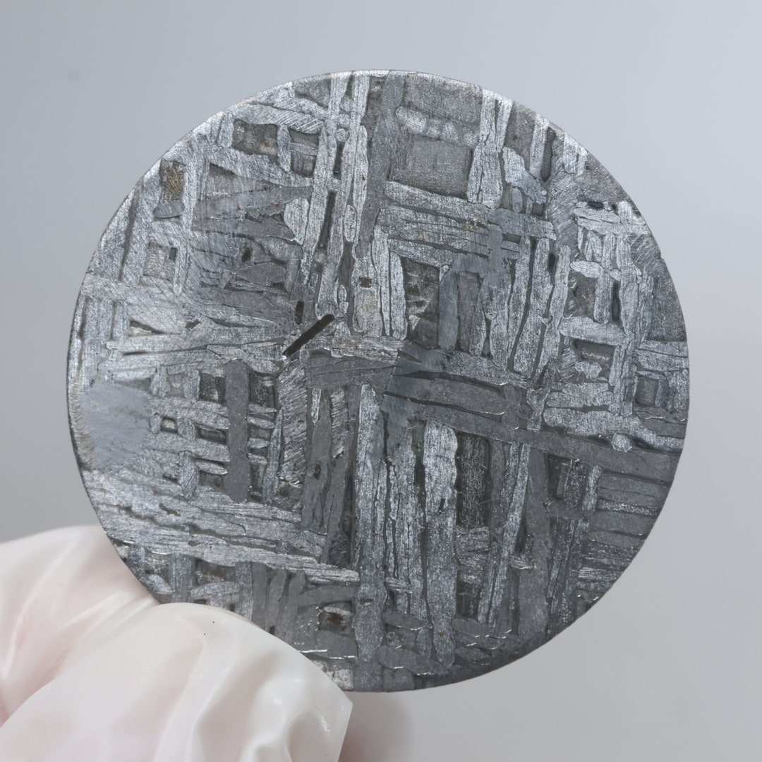 Rare Muonionalusta Meteorite Circular Slice, 8g, Natural Meteorites ...