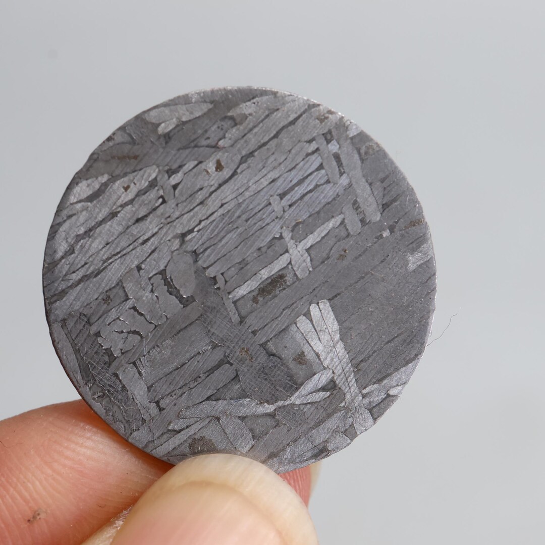 Rare Muonionalusta Meteorite Circular Slice 6g, Natural Meteorites ...