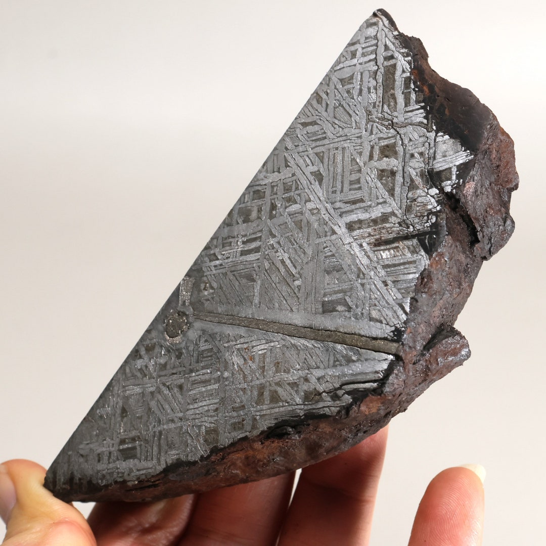 IRON METEORITE 535g,rare Muonionalusta Meteorite Slice, Astronomy Gift ...