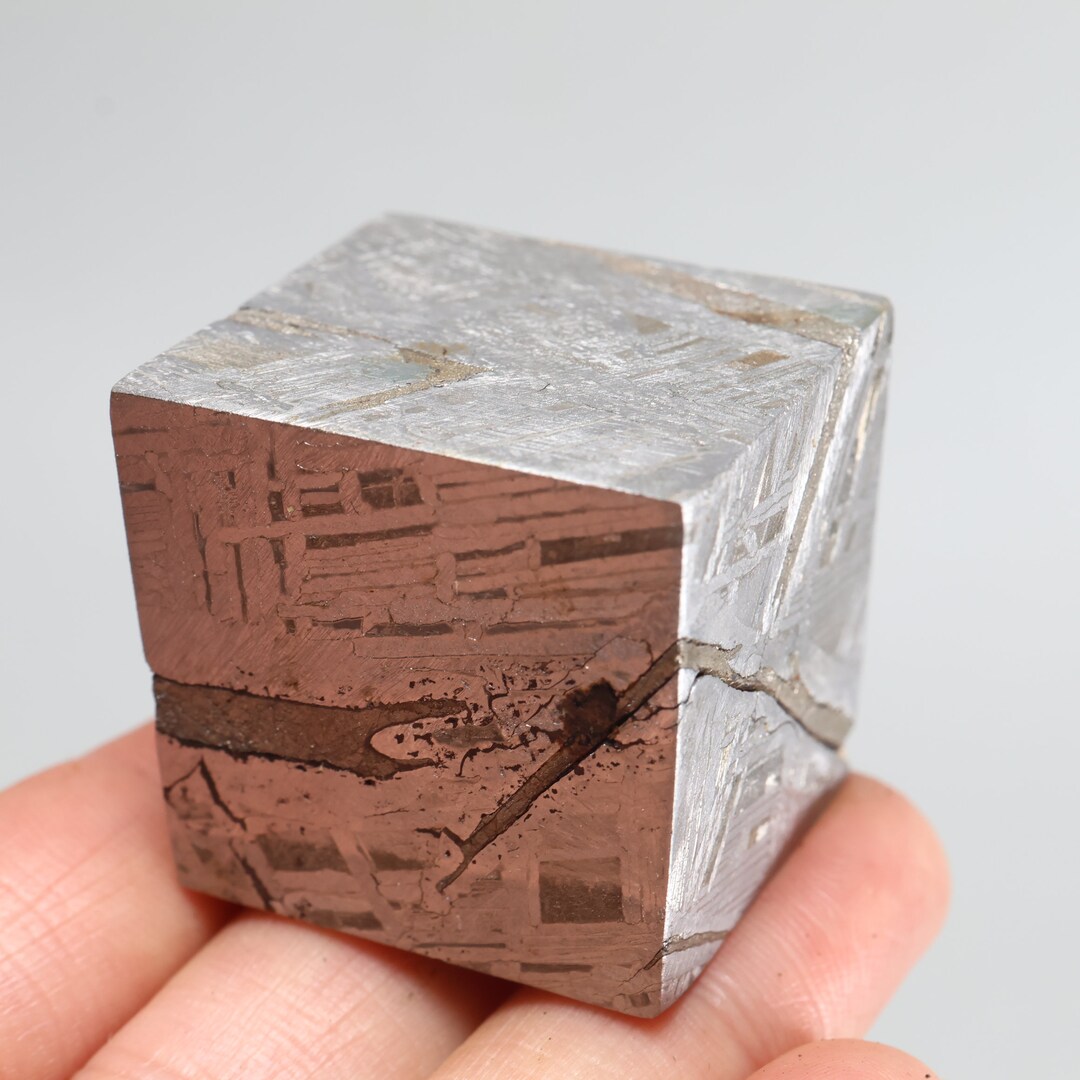 IRON METEORITE 225g,rare Muonionalusta Meteorite Cube, Astronomy Gift ...