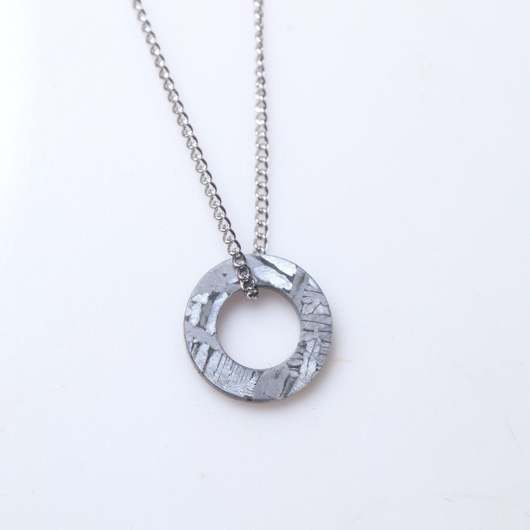 Handmade Naturally IRON Meteorite Small Pendant,circular Design Amulet ...