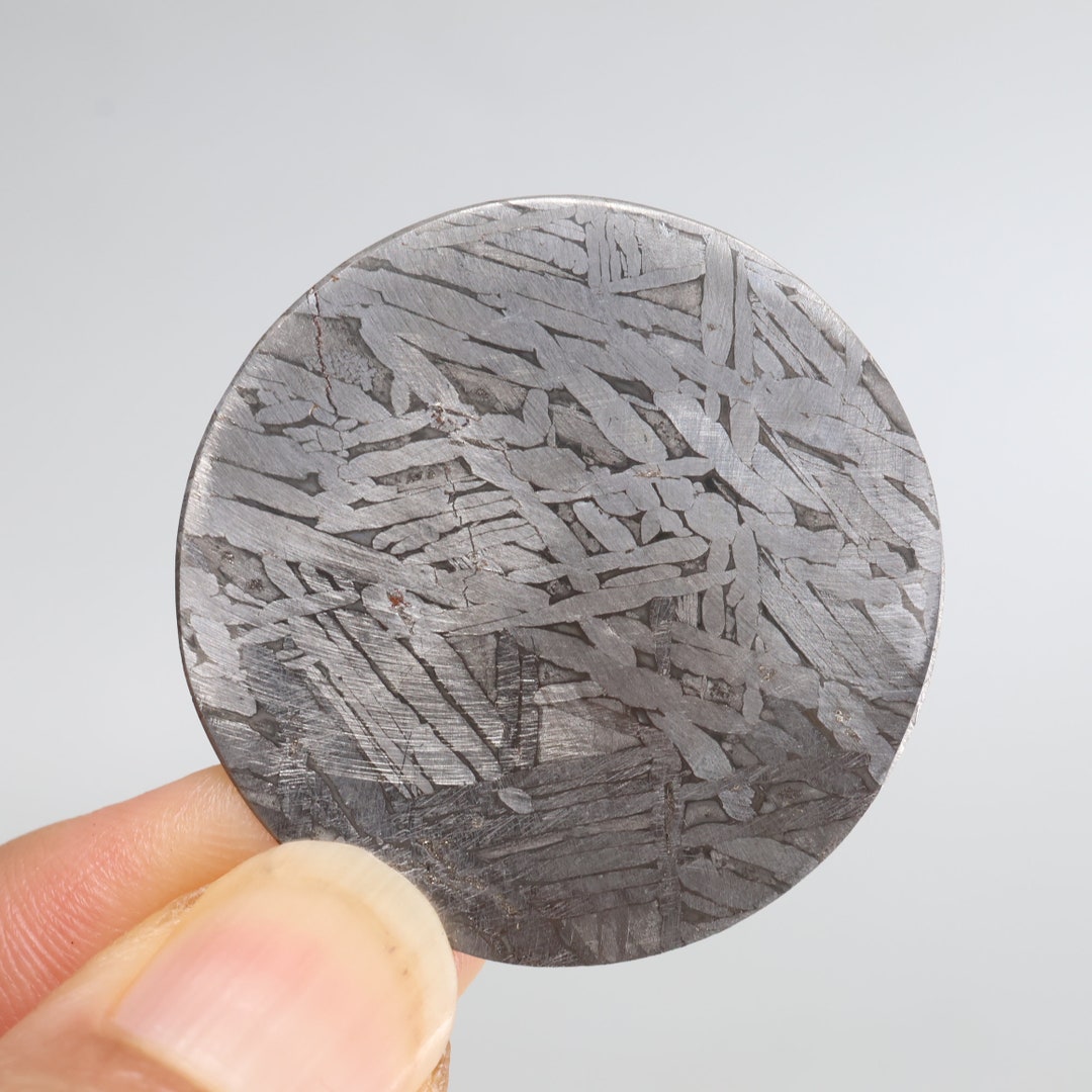 Rare Muonionalusta Meteorite Circular Slice 6g, Natural Meteorites ...