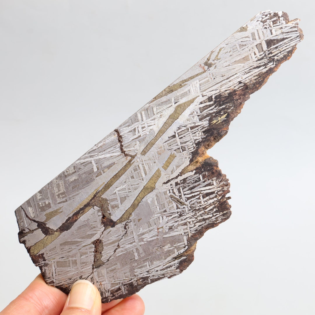 IRON METEORITE 267g,rare Muonionalusta Meteorite Slice, Astronomy Gift ...