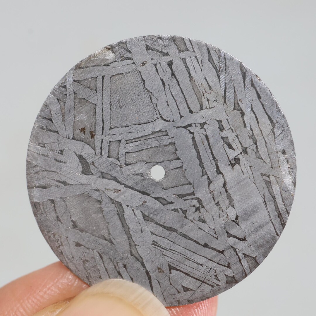 Muonionalusta Meteorite Circular Slice , Natural Meteorite Dial ...