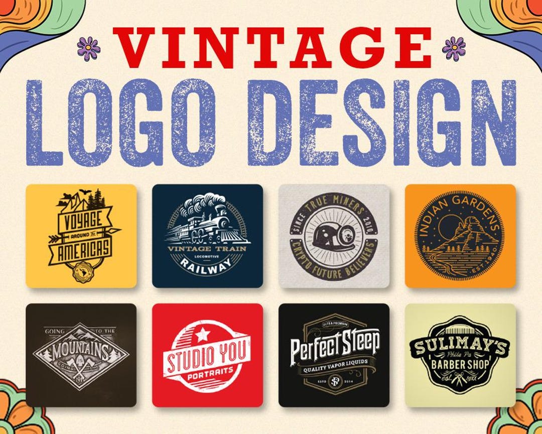 Vintage Logo Design | Retro & Classic Branding | Custom Old-school ...