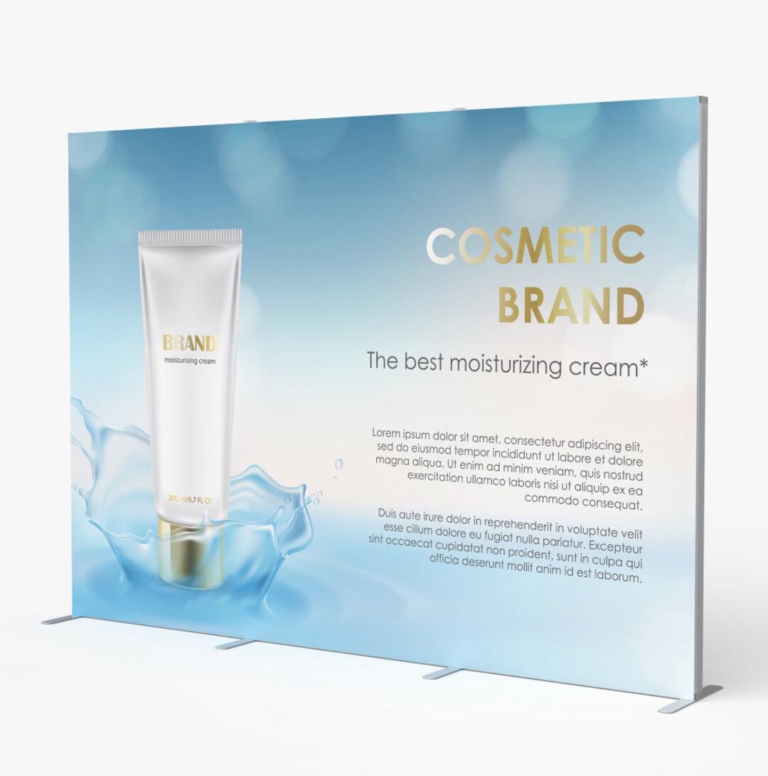 Premium Tradeshow 10ft SEG Backdrop Wall Graphic Display Wall Step and ...