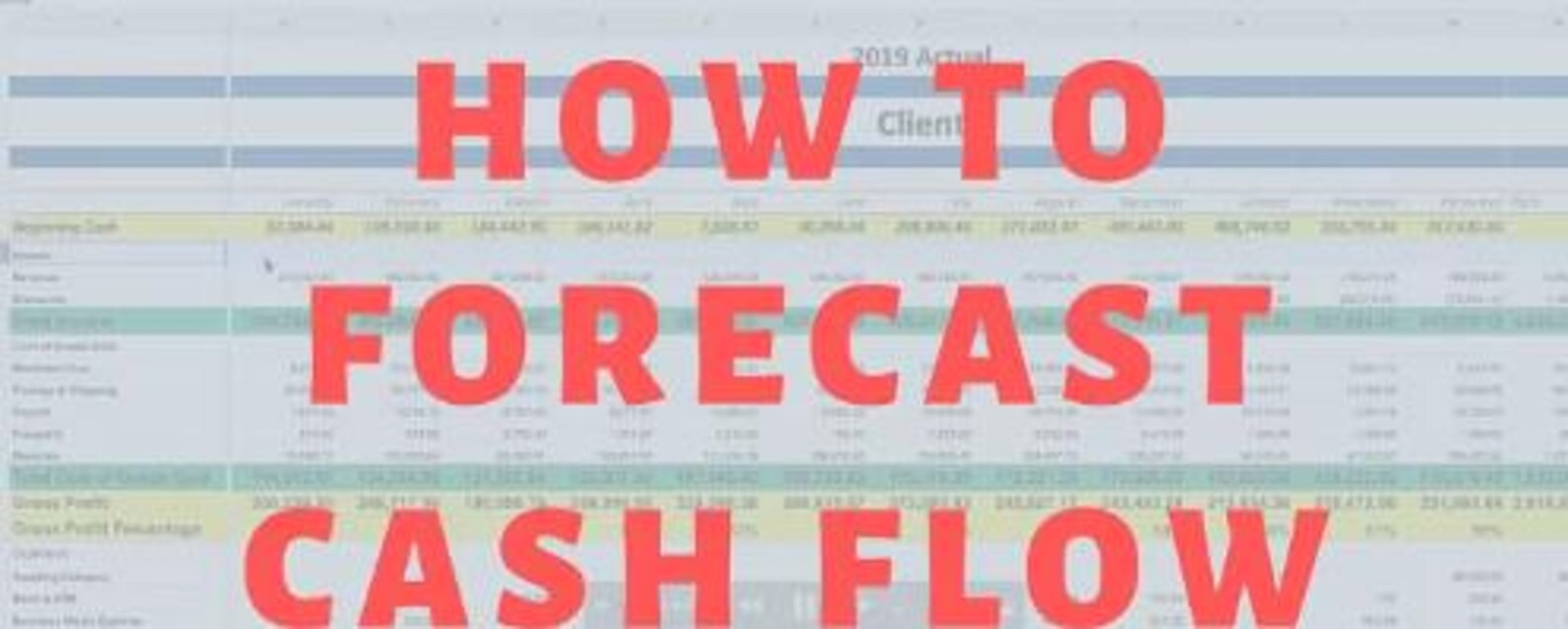 13 Week Cash Flow Forecast Excel Template - Etsy