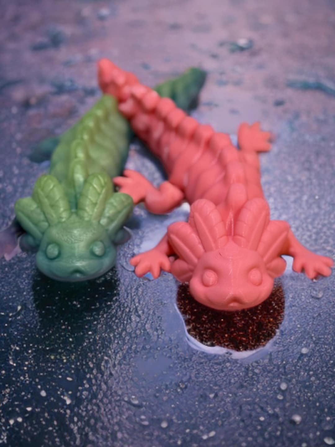 Articulated 3D Printed Axolotl: Poseable Fidget Toy - Etsy