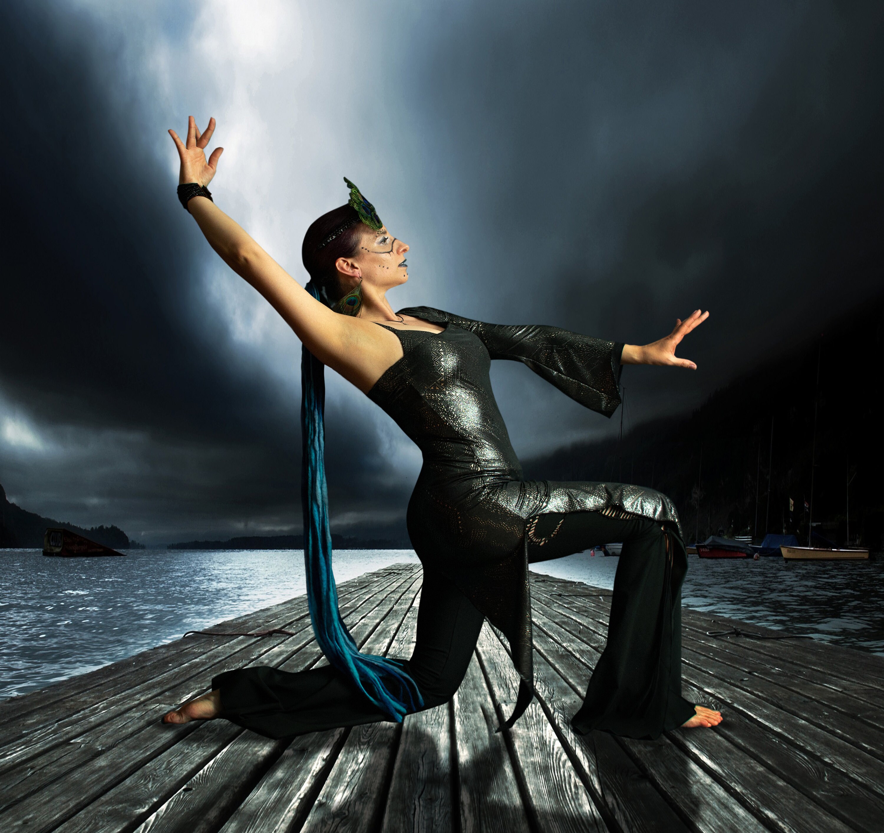 Tribal Fusion Belly Dance Hair Piece Dread Falls Dreadlocks - Etsy