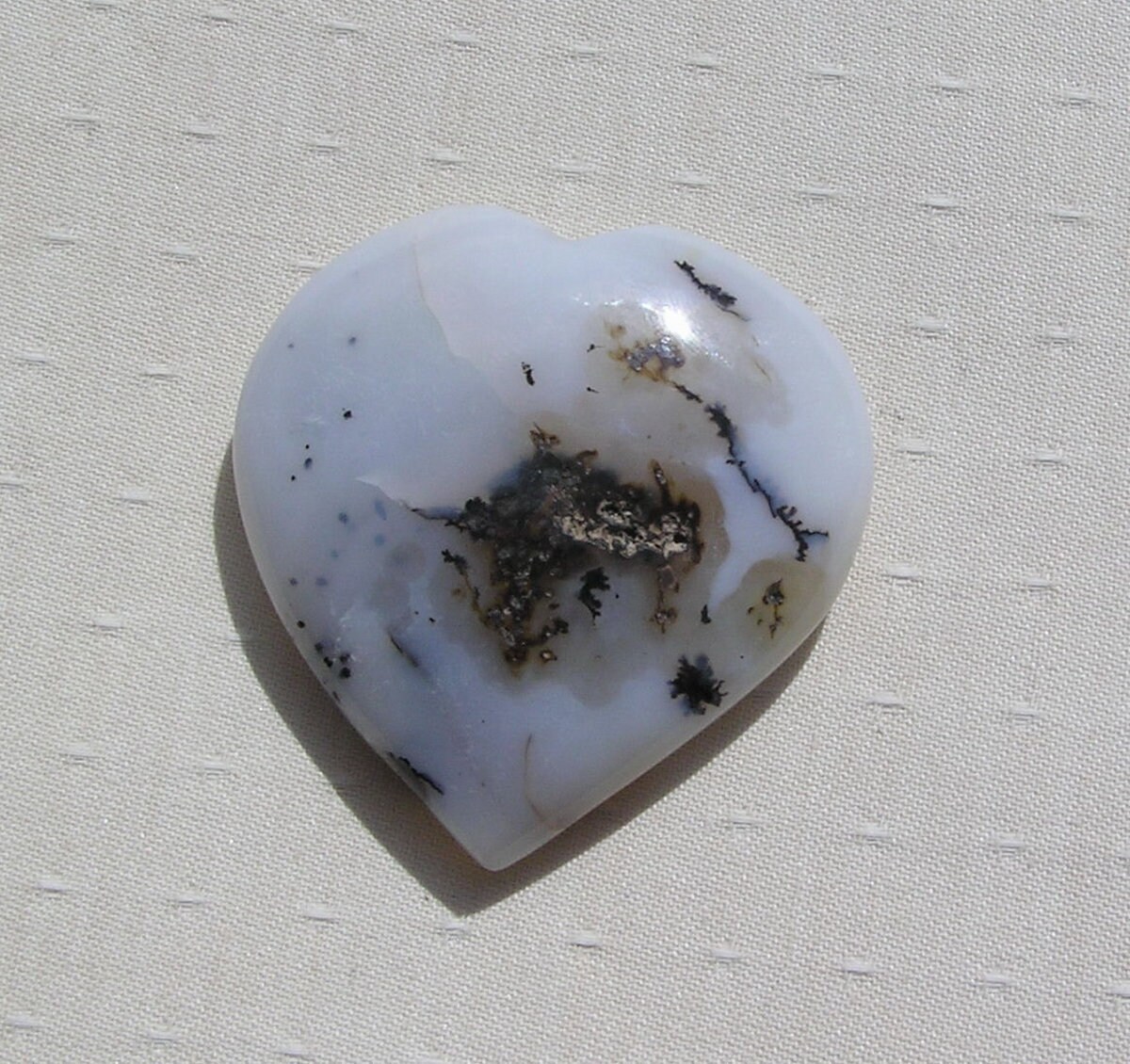 Aquatic Agate Solid Crystal Puffy Gemstone Heart AA2 89gr | Etsy