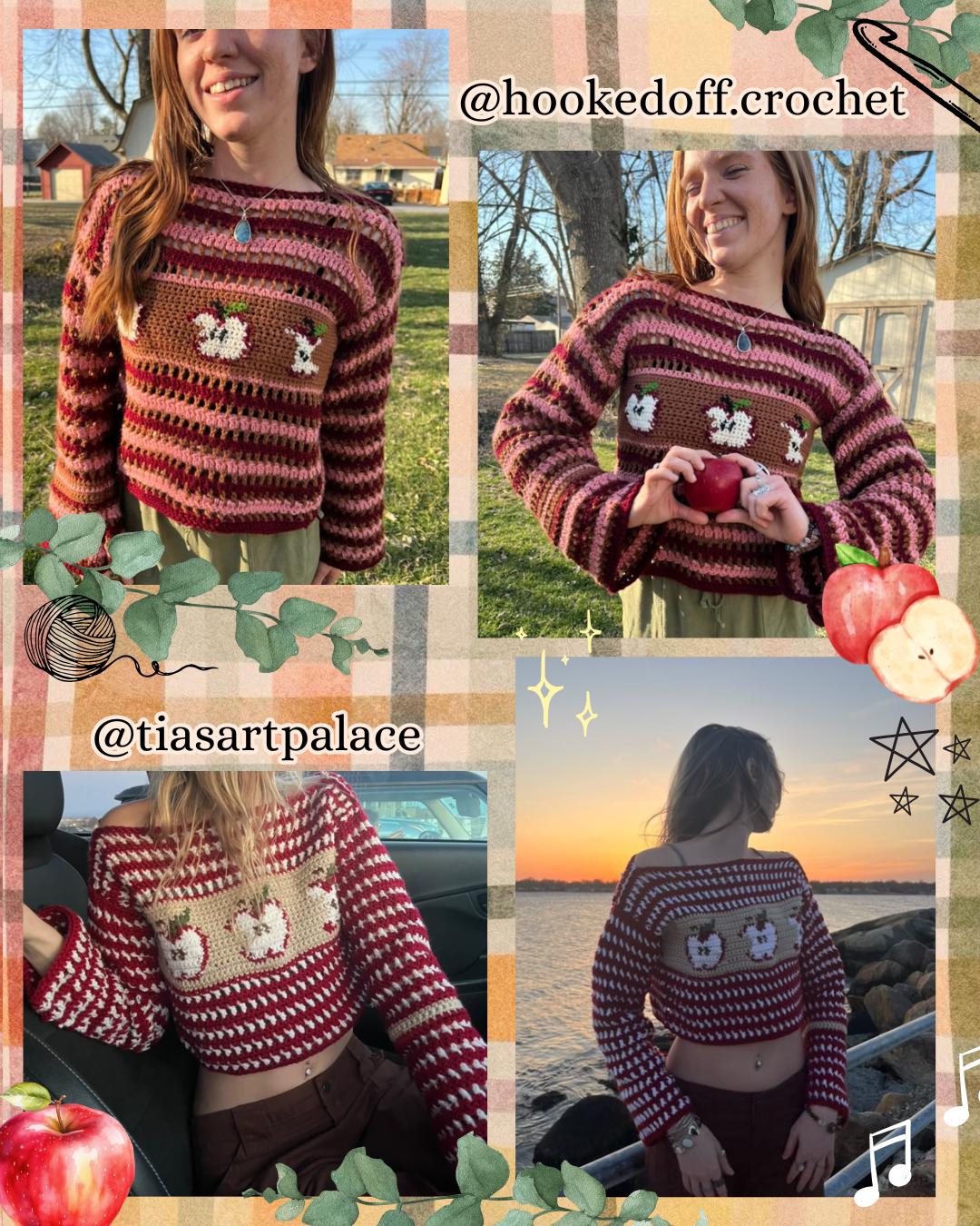 APPLE CIDER JUMPER Crochet Pattern Pdf Whimsical, Fall Sweater ...