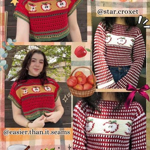 APPLE CIDER JUMPER Crochet Pattern Pdf Whimsical, Fall Sweater ...
