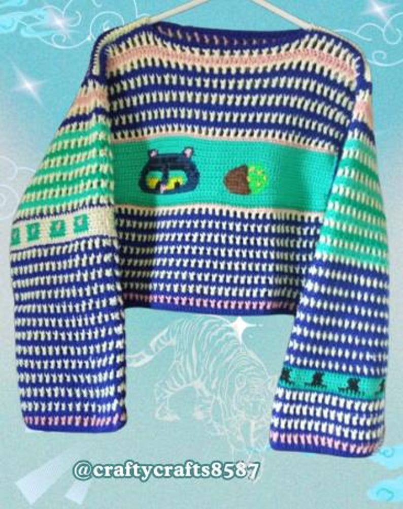 Tiger Jumper Crochet Pattern – Inspired by “derpy” the Tiger From K-pop ...