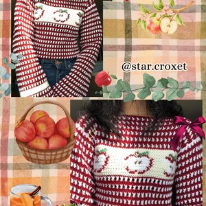 APPLE CIDER JUMPER Crochet Pattern Pdf Whimsical, Fall Sweater ...