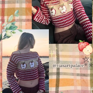 APPLE CIDER JUMPER Crochet Pattern Pdf Whimsical, Fall Sweater ...