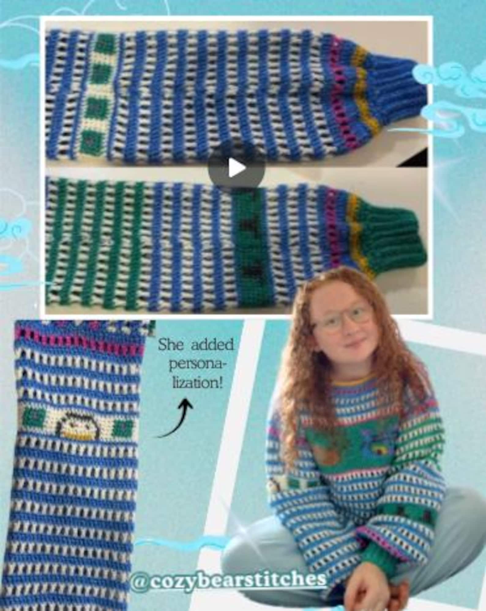 Tiger Jumper Crochet Pattern – Inspired by “derpy” the Tiger From K-pop ...