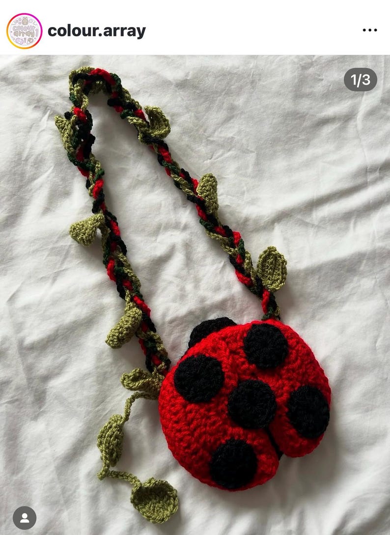 Ladybug Bag Crochet Pattern: Whimsical Nature Design (PDF Download) - Etsy