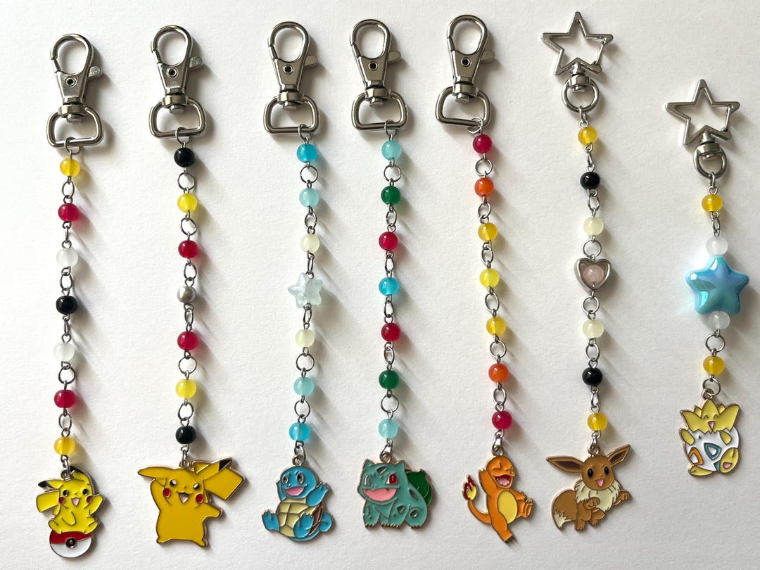Pokémon Keychains - Etsy UK