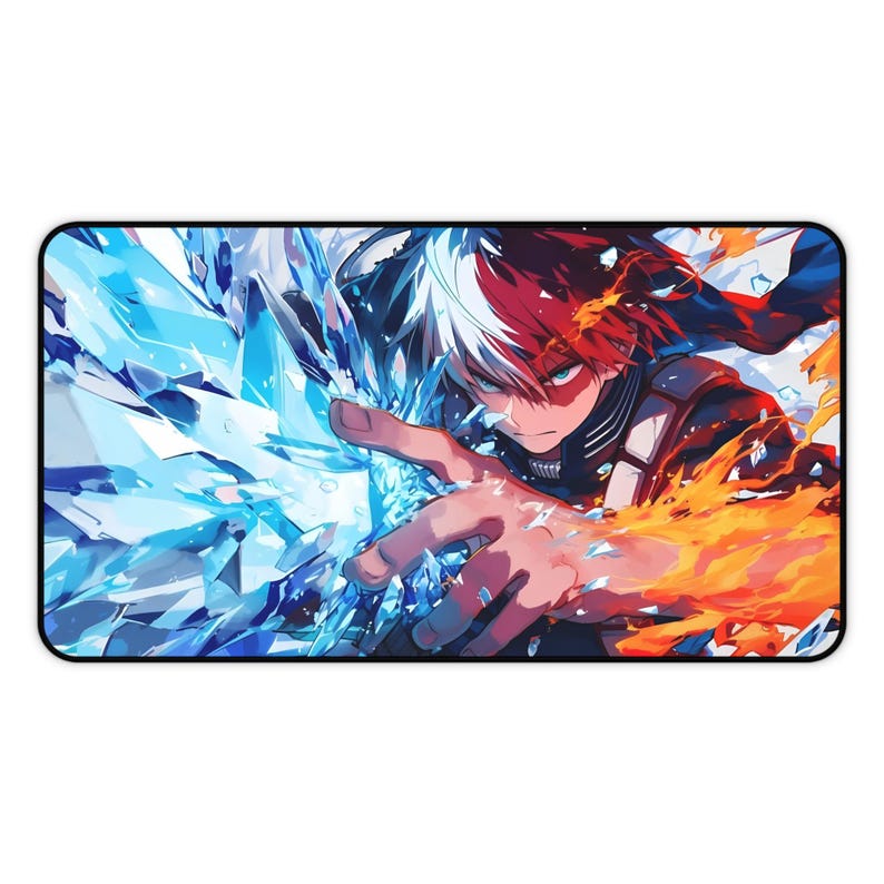 Shoto Todoroki Mouse Pad, My Hero Academia, Anime, Aesthetic, Gaming ...