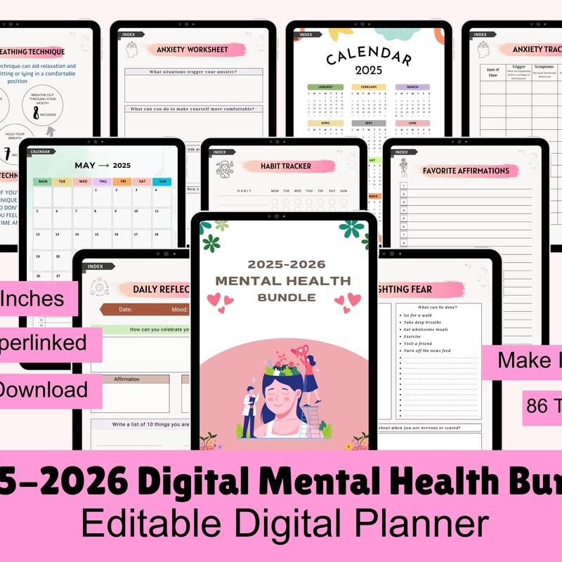 Mental Health Planner - Etsy