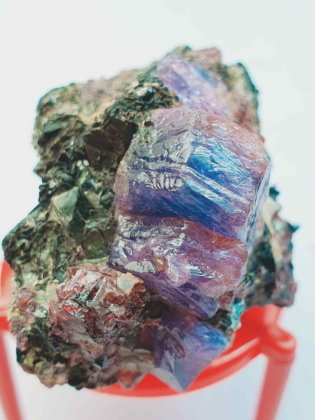 Natural Ruby Var Corundum Matrix, Authentic Specimen Crystal From ...
